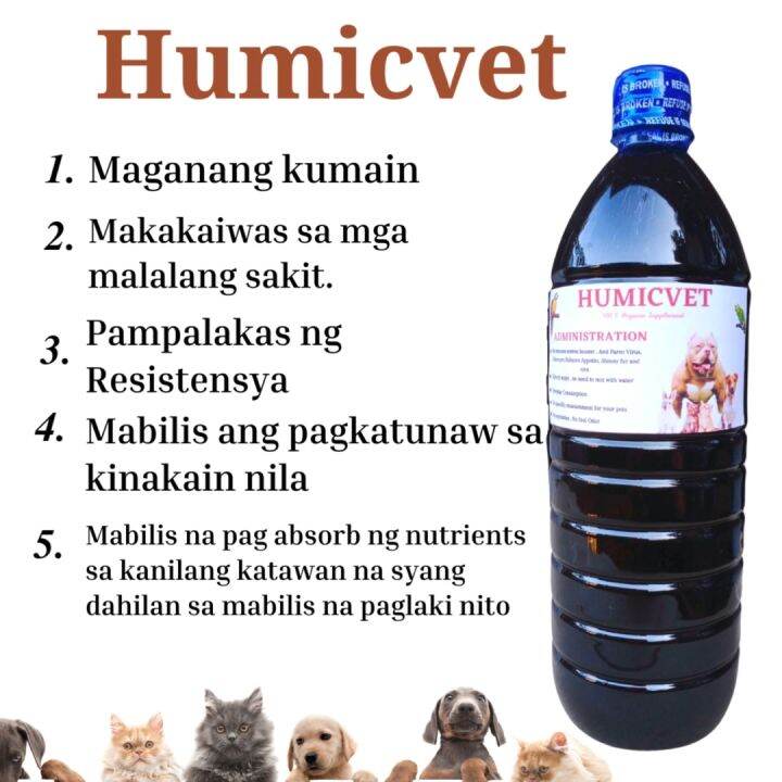 Humicvet Organic and Authnetic Pet supplement ( 1 Liter ) | Lazada PH