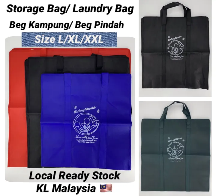 Beg Guni Berzip Besar Beg Pindah Beg Balik Kampung Storage Beg Small to ...