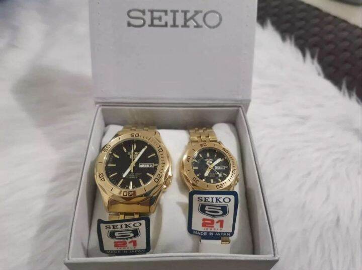 Seiko watch couple watch automatic movement with date and day | Lazada PH