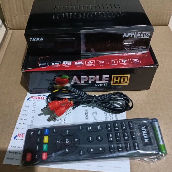 Set Top Box Tv MATRIX APPLE DVB-T2 Digital Set Top Box Tv | Lazada ...