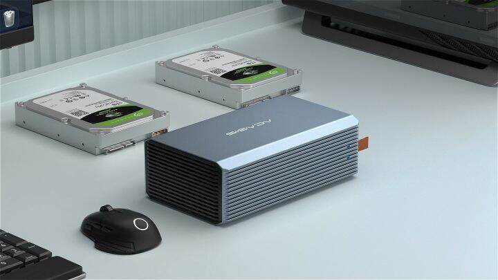 ACASIS 3.5-inch Dual Disk Enclosure Disk Array Box. RAID Mode Array ...