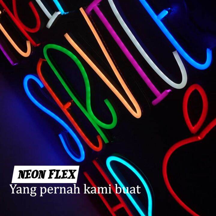 Neon Flex Design Custom Ukuran 30x80cm | Lazada Indonesia