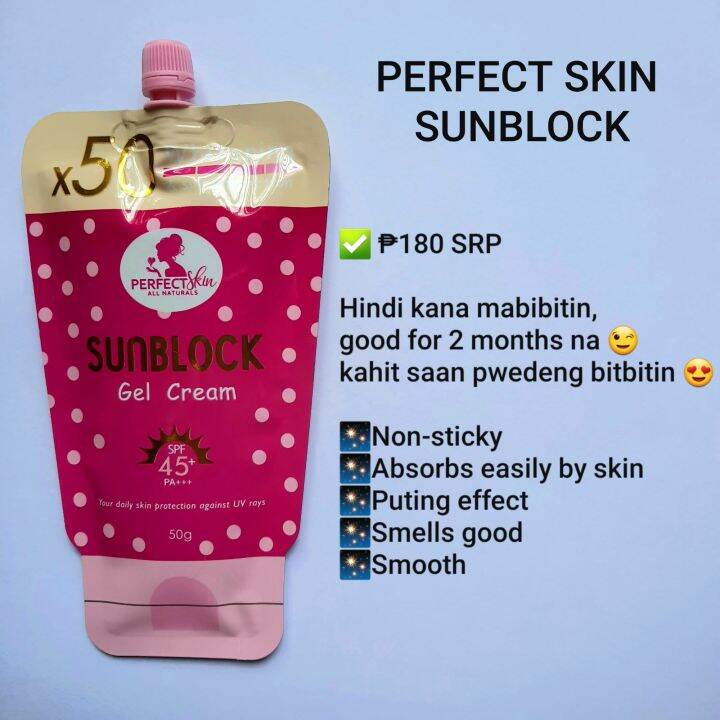 Perfect Skin Sunblock 50g New Packaging | Lazada PH