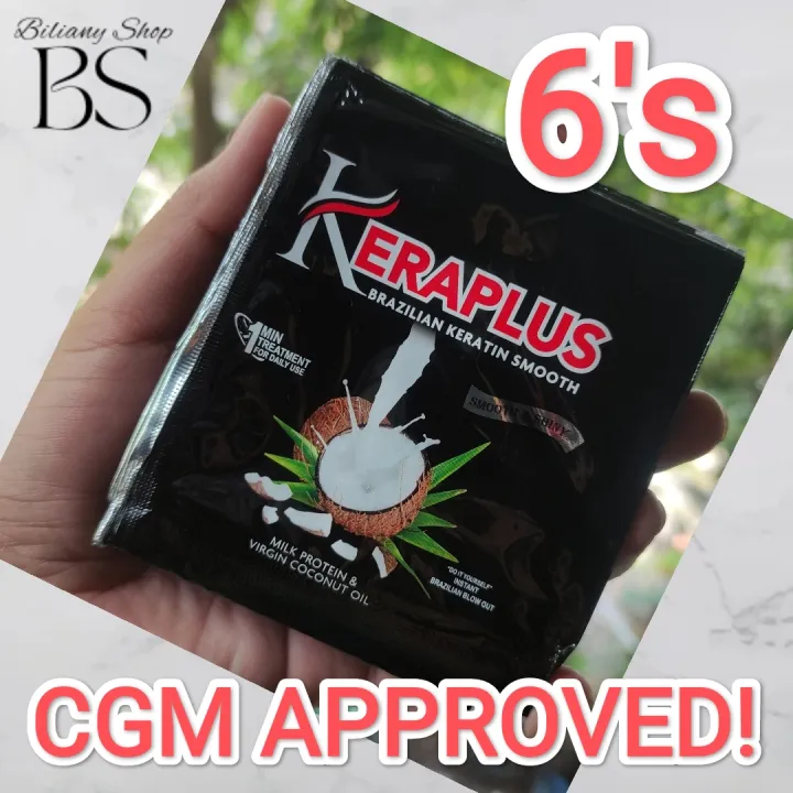 6pcs. CGM APPROVED DEEP CONDITIONER KERAPLUS BRAZILIAN KERATIN SMOOTH ...