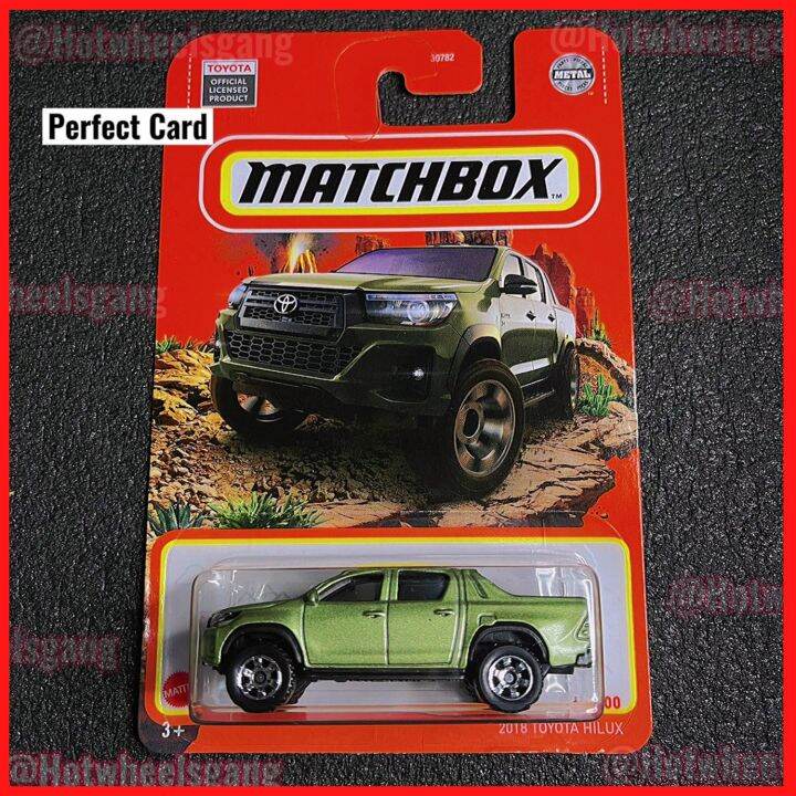 Matchbox Toyota Hilux 2018 Green 4x4 Four Wheel Cars SUV Collection ...