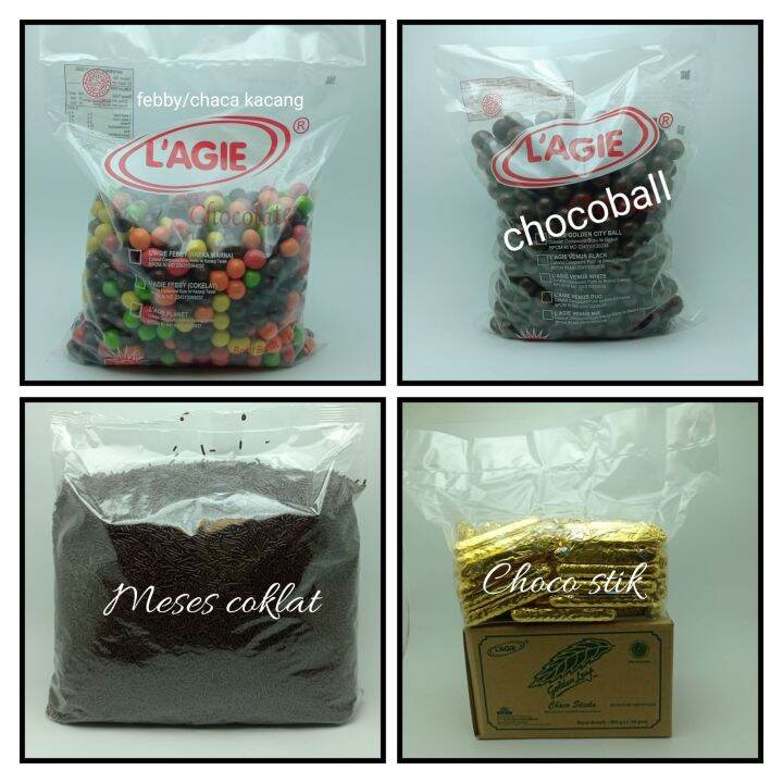 Lagie Coklat Chaca/Febby Warna Kacang tanah Chocoball isi Biskuit Choco ...