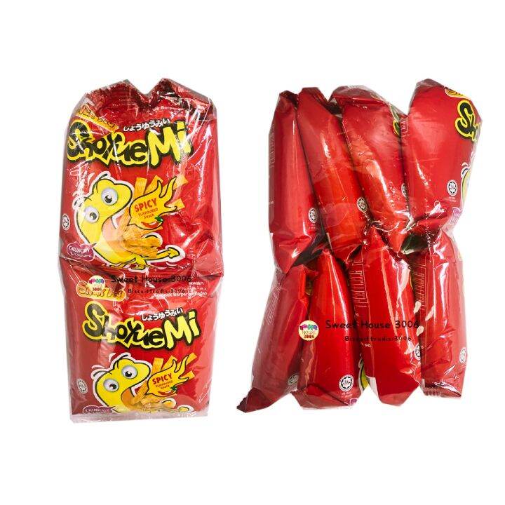 Snek Ku 14gm x 8pkt ShoyueMi Spicy Flavour Snack Keropok Makanan Ringan ...