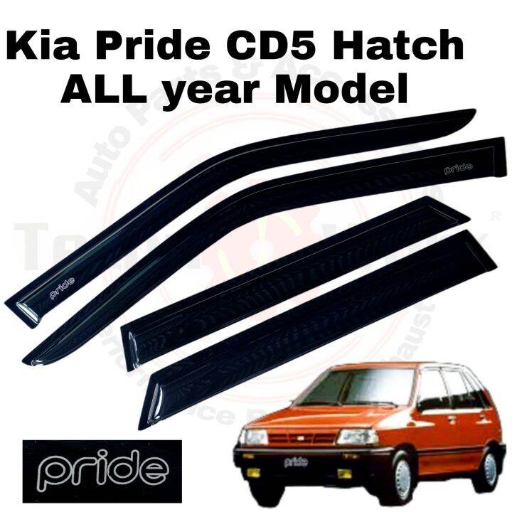 Kia PRIDE CD5 Visor Hatchback Window Shield Sun Rain weather 1993 1994 ...