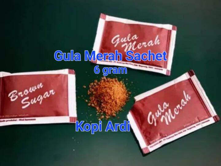 Gula Aren/Gula Merah 1 sachet 6 gram klik beli 1 isi 50 lembar/sachet ...
