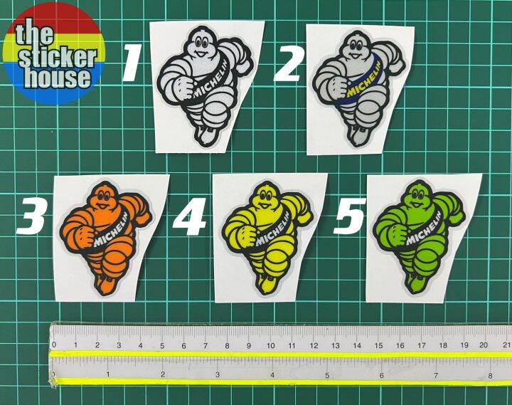 MICHELIN LOGO / STIKER LOGO MICHELIN TAYAR / MICHELIN MAN STICKER ...