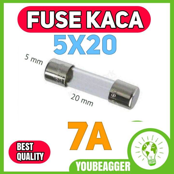Fuse kaca 7A Harga untuk 10pcs | Lazada Indonesia