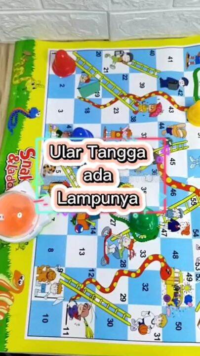 Permainan Edukasi Keluarga Anak Snakeboard Family Games Ular Tangga ...