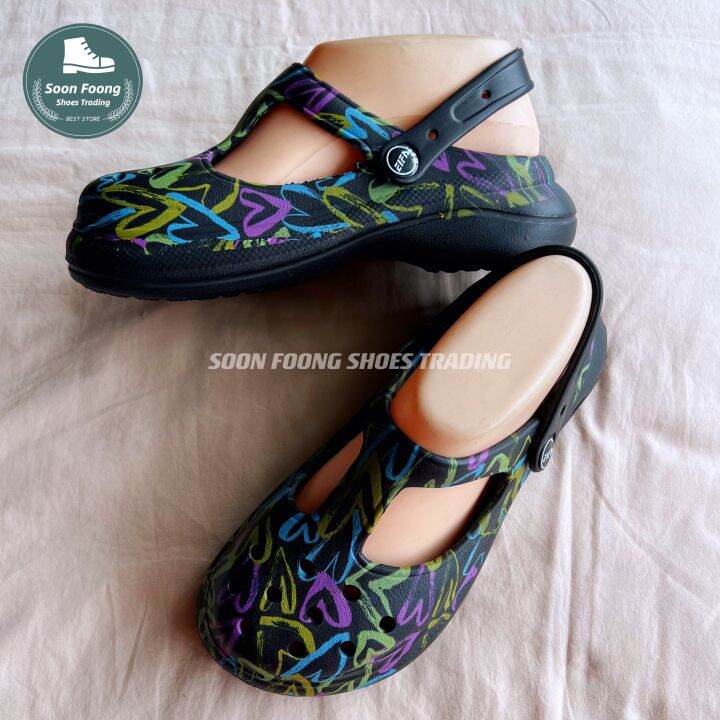 [Size36-40] Ready Stock Ladies Women Comfort Crocs Rubber Jelly Shoes ...