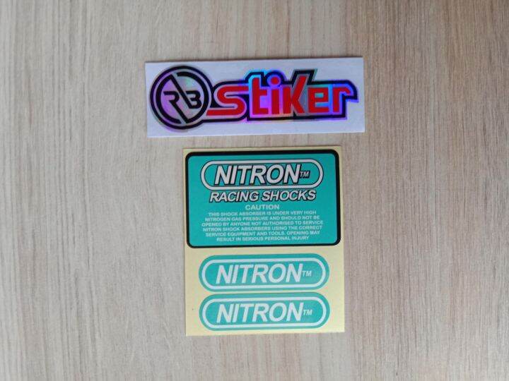 Sticker sock nitro racing shocks acesoris variasi motor mobil helm ...