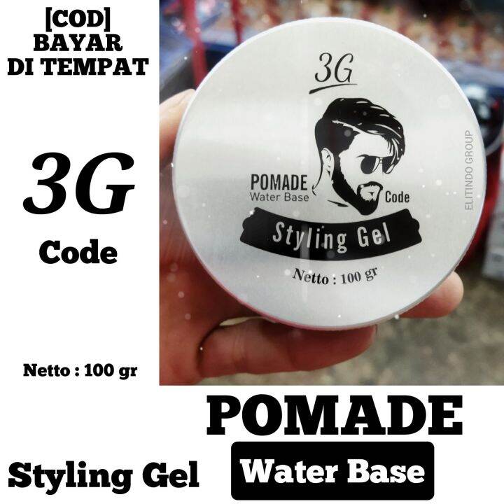 [CODE] POMADE/WATER BASE/3G/STYLING GEL/ | Lazada Indonesia