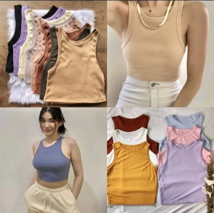 RACER BACK FOR WOMEN SANDO CROPTOP | Lazada PH