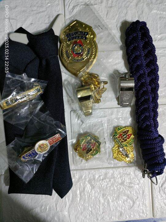 accessories for security guard complete paraphernalia ( necktie,lanyard ...