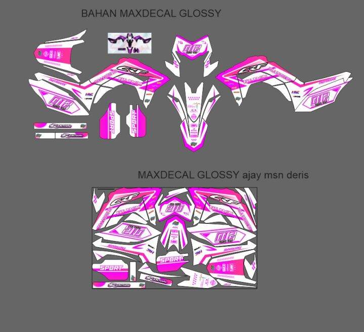 DECAL KEREN CRF CUSTOM | Lazada Indonesia