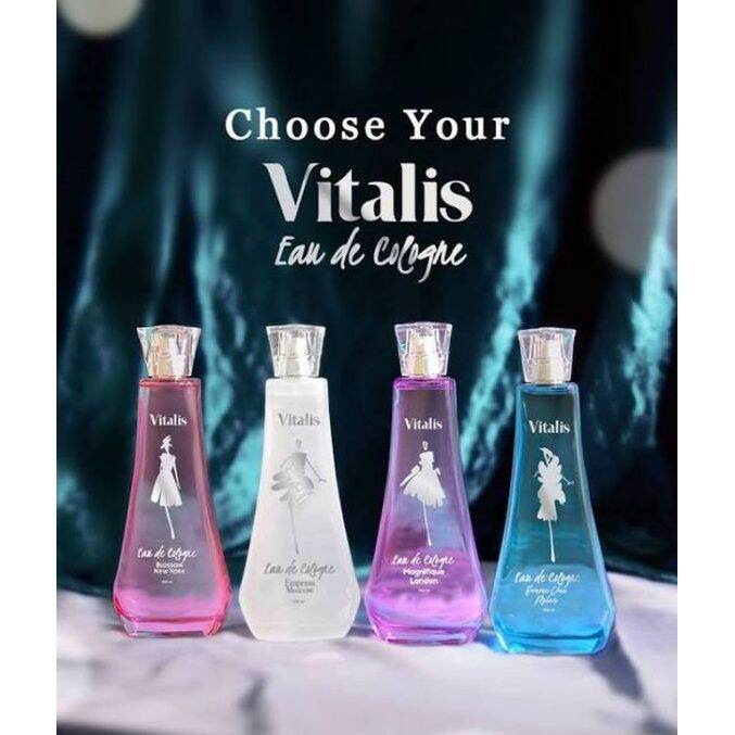 Vitalis Eau De Cologne 100 ml All Varian Warna Pink Ungu Putih Hijau ...