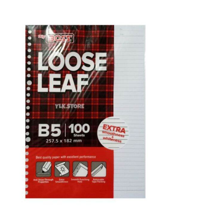 Loose Leaf B5 100 / Loose Leaf Big Boss B5 isi 100 / Isi Binder File ...