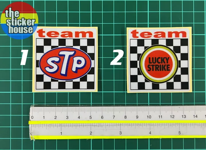 TEAM STP / TEAM LUCKY STRIKE STICKER PRINTING LAMINATED REFLECTIVE | Lazada