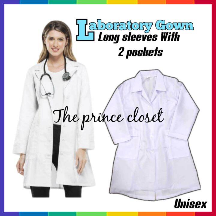 LABORATORY GOWN / LAB GOWN / LONG SLEEVES UNISEX | Lazada PH