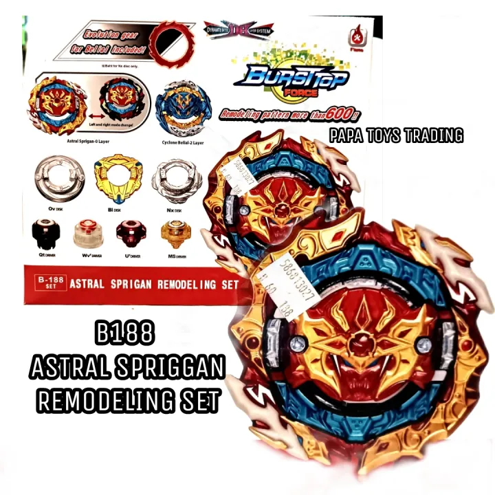 B 188 Astral Spriggan Remodeling Set Beyblade | Lazada