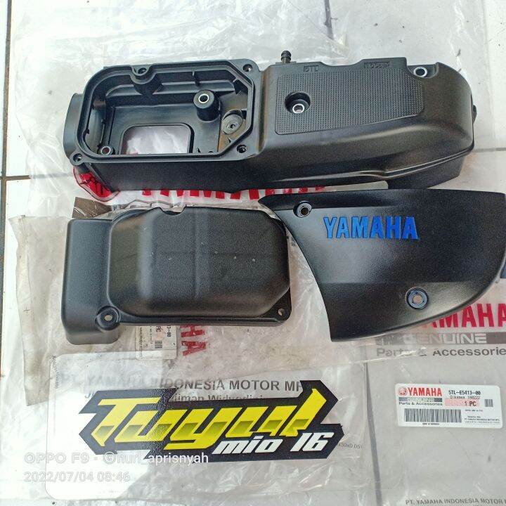 Paketan Cover CVT Mio Sporty & Smile Original Tulisan Yamaha Warna Biru ...