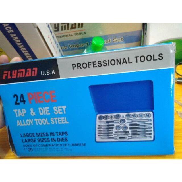 24 PIECE TAP AND DIE SET Original flyman USA | Lazada PH