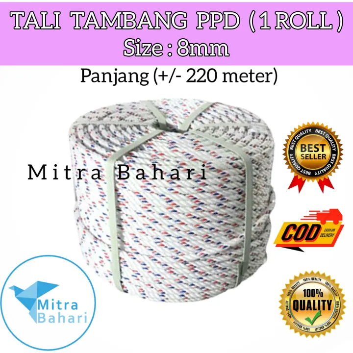 TALI 8MM (1 ROLL) | TAMBANG PPD 8MM | TAMPAR 8MM | TALI PPD 8MM ...