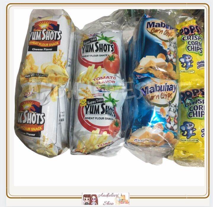 [FOOD] 4 Assorted Snack ( Yumshot , Mabuhay & Popsy) 1 pack and 4 packs ...