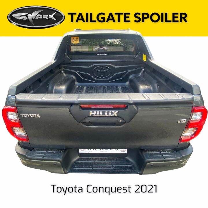 Shark Tailgate Spoiler for Toyota Hilux Conquest/GRS 2021-2023 | Lazada PH