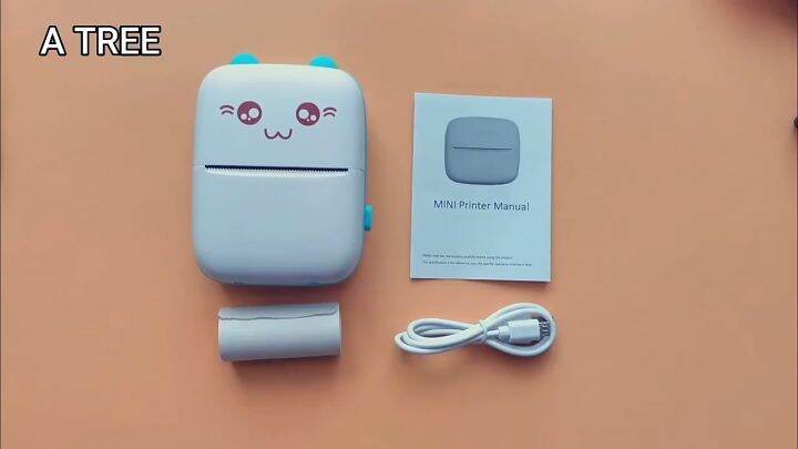 GV - Mini Printer Thermal Bluetooth 58mm Cute CAT Cetak Gambar Foto ...