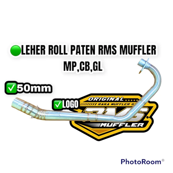 LEHER GL PRO CB MEGAPRO ROLL PATEN RMS MUFFLER ORIGINAL | Lazada Indonesia