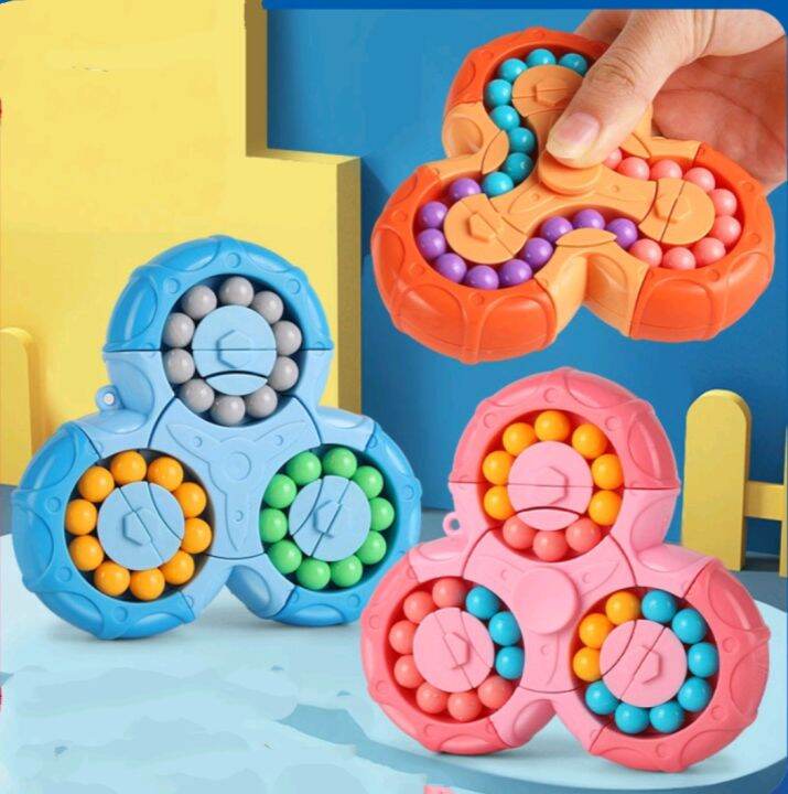 รูบิค สปินเนอร์ Fidget spinner magic bean cute | Lazada.co.th