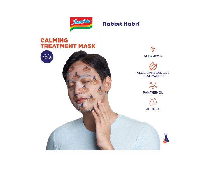 Rabbit Habit Indomie Calming Treatment Sheet Mask 20g / Masker Wajah ...