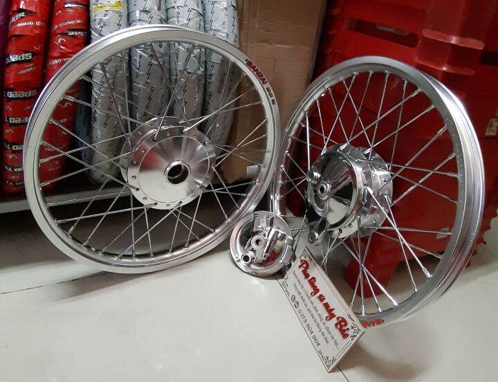 bánh căm WAVE RIM niềng nhôm BANZAI 1.4 trước sau kèm 2 má đùm trước ...