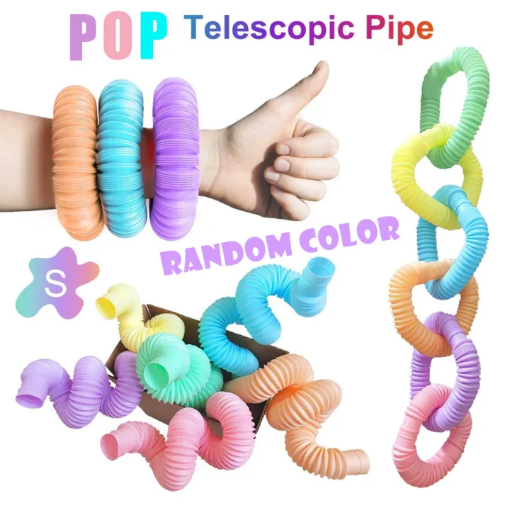 【Local Delivery】Pop Tube DIY Color Stretch Plastic Tube Stress Relief ...