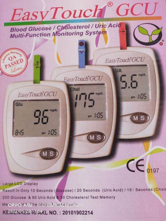 ALAT EASYTOUCH / ALAT CEK GULA DARAH | Lazada Indonesia