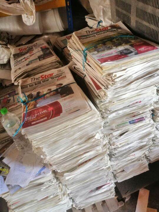 1kg Old Used English Newspaper Newspapers Surat Khabar Lama New News Strait Straits Time Second ...