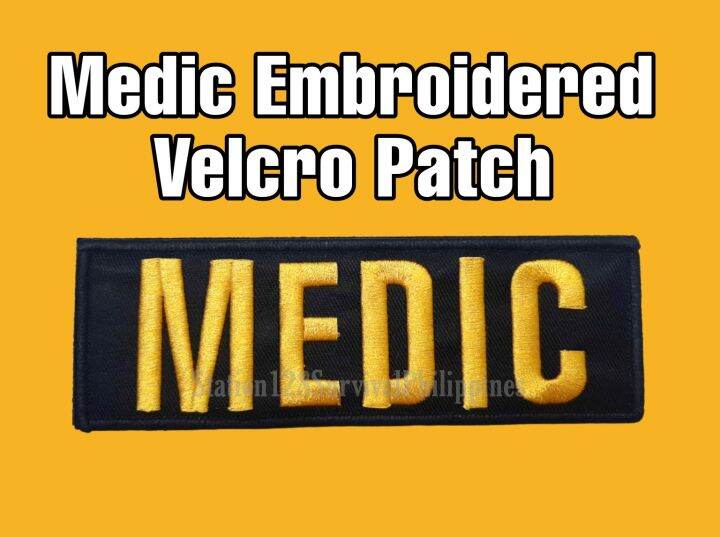 Medic Embroidered Velcro Patch | Lazada PH