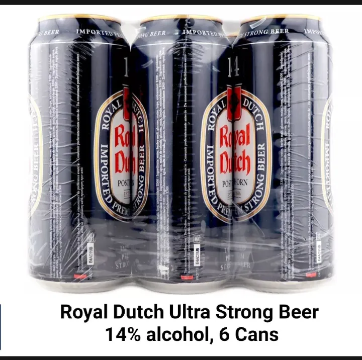 Royal Dutch Ultra Strong Beer 🍺, 14% Alcohol, 6 Cans | Lazada PH