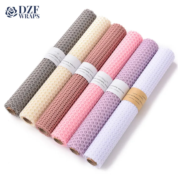 5Yard x 60cm High-end Matt Korean Flower Wrapping Mesh Flower Packaging ...