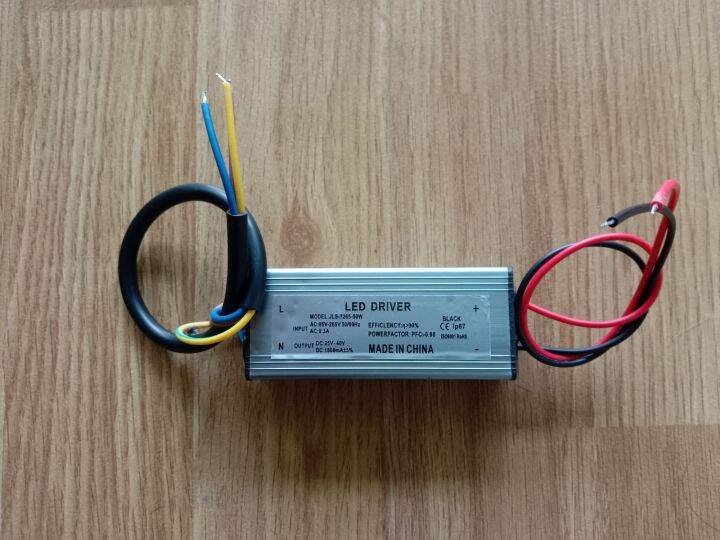 LED Spotlight Driver, 1500ma Waterproof Adapters 220V AC to 25-40VDc ...