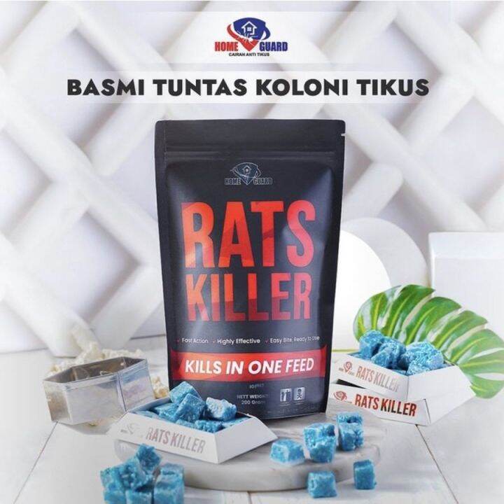 Home Guard Rats Killer 200gr / Racun Tikus Mati Kering / HomeGuard Rats ...