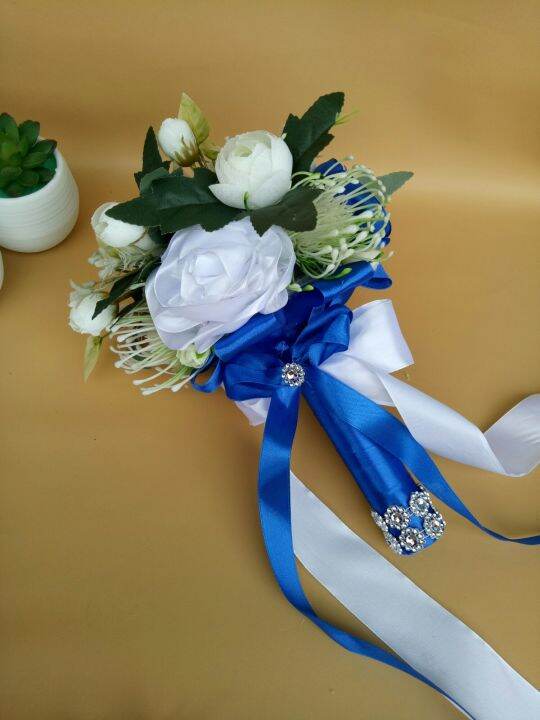 Buket Bunga PB Peony Satin Taiwan - Hand Bouquet Pengantin - Bunga ...