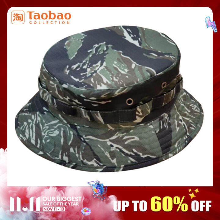 Summer Jungle Tiger Spot Short Brim Tactical Beni Hat SOG Vietnam War ...