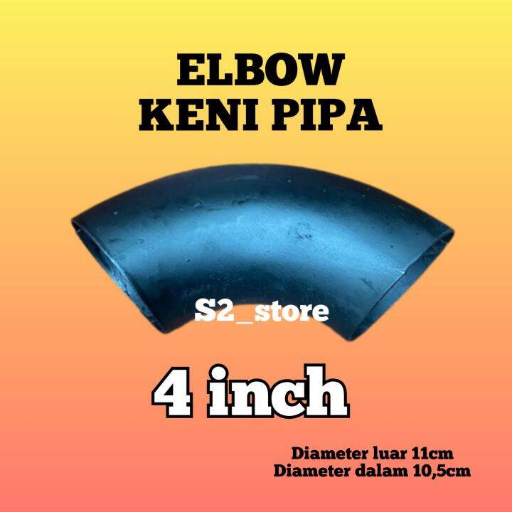Elbow 4 inch keni elbo sambungan pipa ornamen aksesoris pagar besi ...