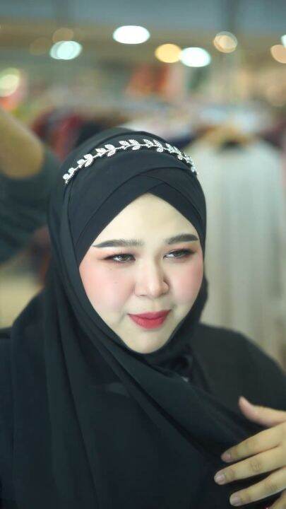 ที่คาดผม เครื่องประดับ ติดฮิญาบเพิ่มความสวยหรูสไตล์น่ารักๆ AC64 ...