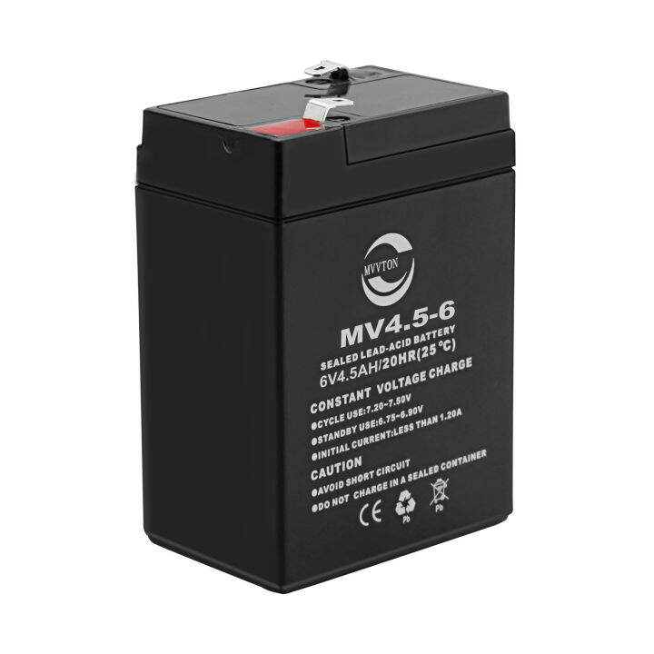 แบตเตอรี่ 6V 4.5AH/20Hr DELIGHT DL6V-4.5AH Black | Lazada.co.th